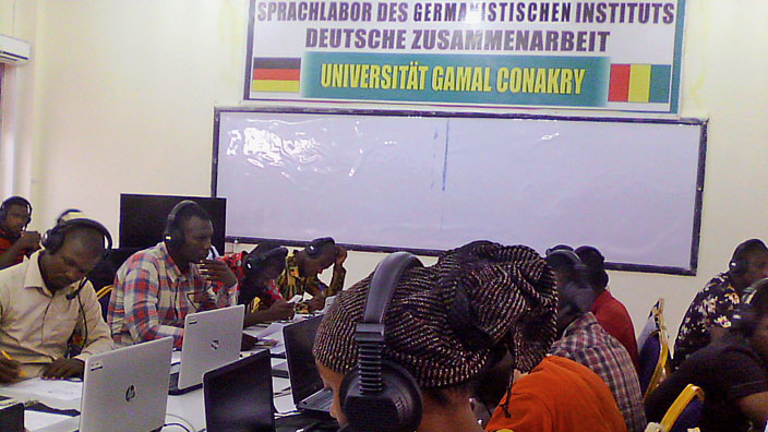 Learning ­German in the language lab