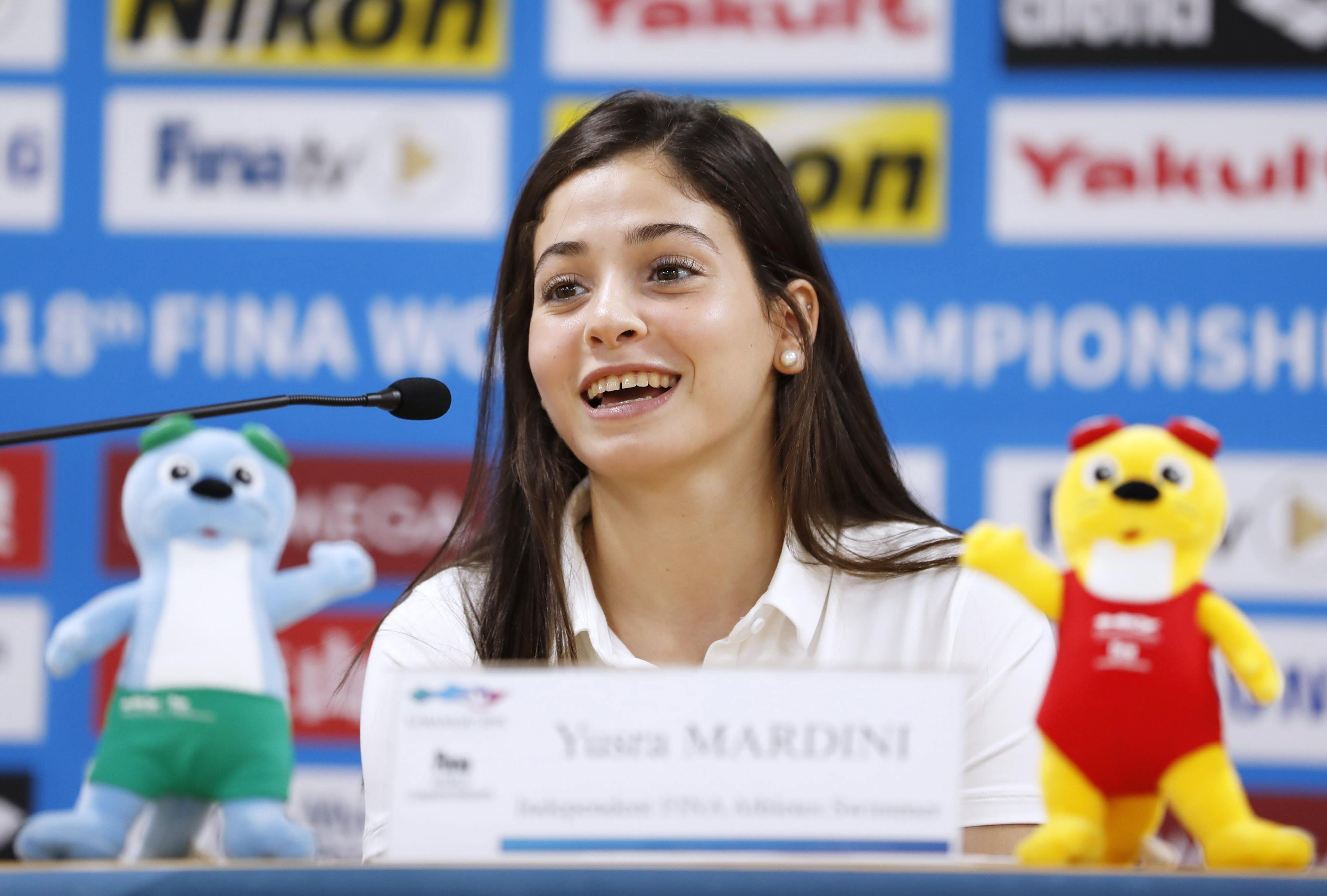 Syrian swimmer Yusra Mardini provides message of hope at Olympics