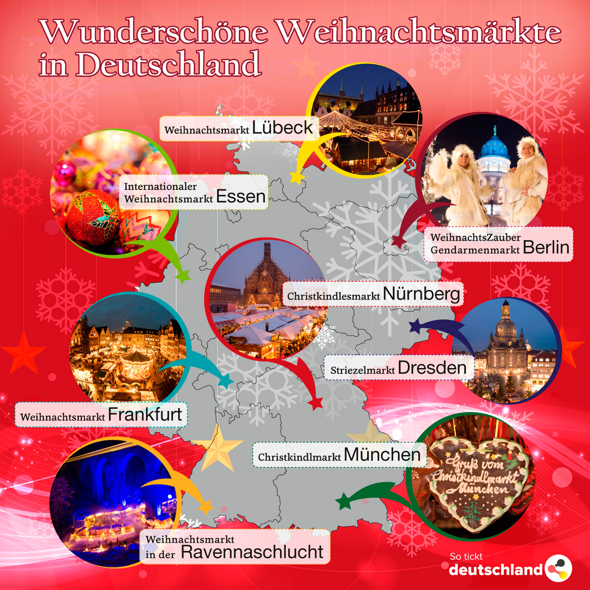 Wunderschöne Weihnachtsmärkte in Deutschland