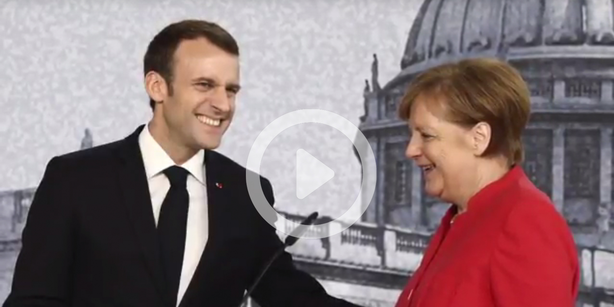 Emmanuel Macron besucht Kanzlerin Merkel in Berlin