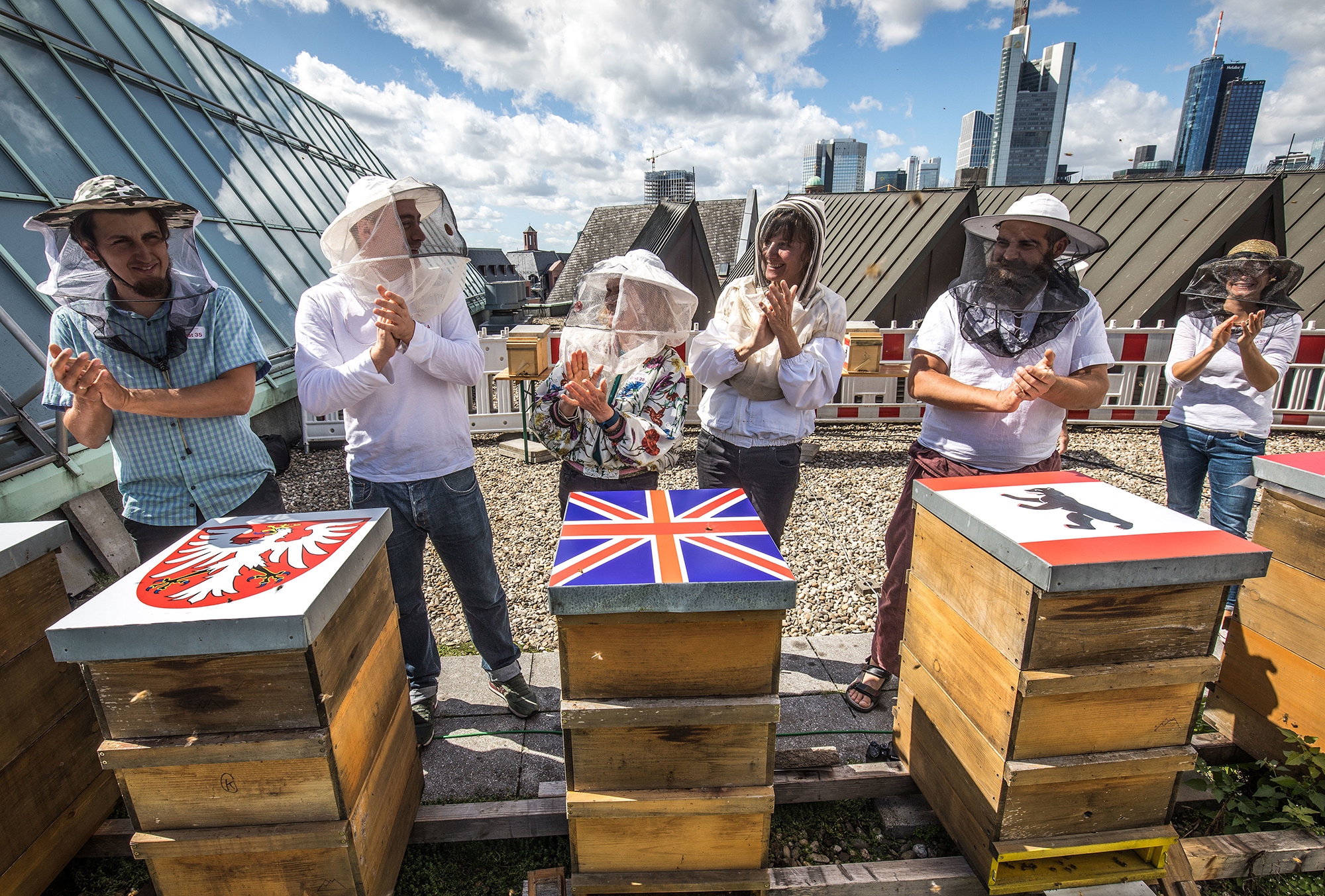 First international race for bees in Frankfurt