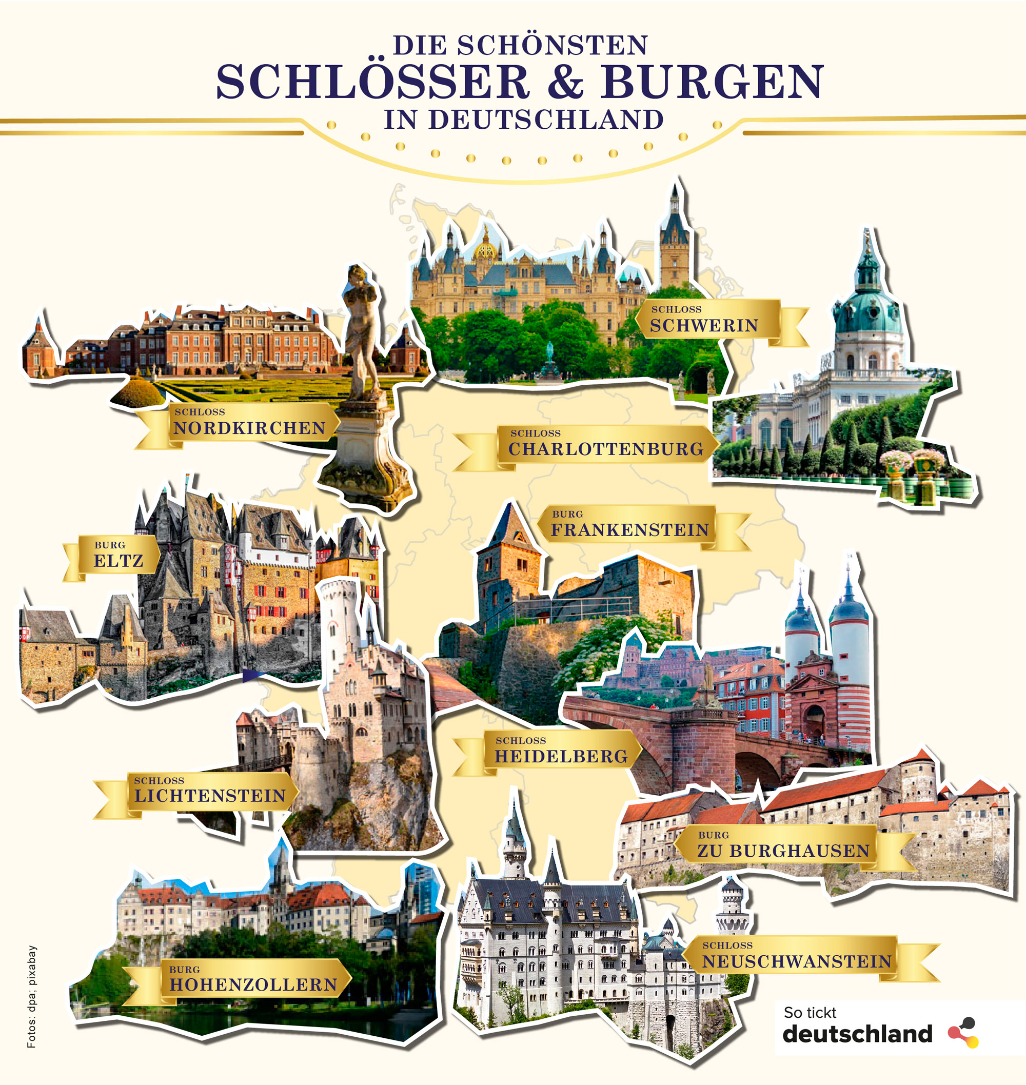 Burgen In Deutschland Karte