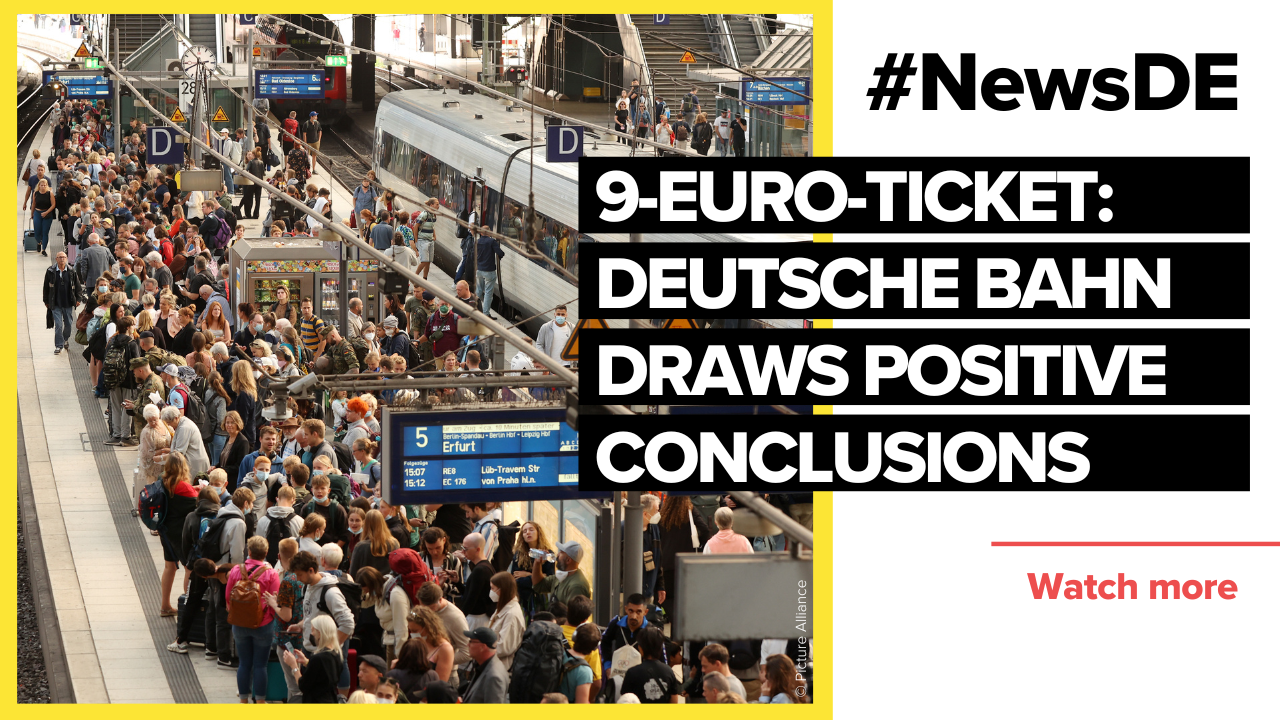 9-Euro-Ticket: Deutsche Bahn draws positive conclusions