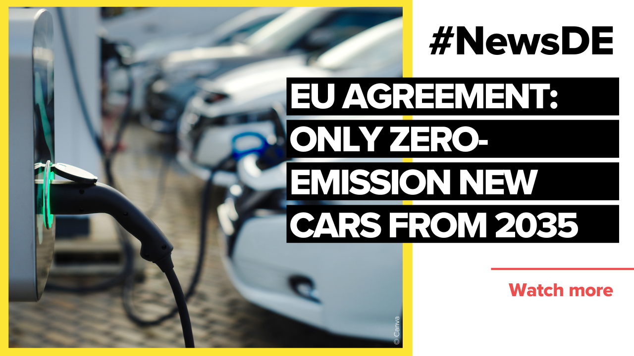 EU agreement: Only zero-emission new cars from 2035
