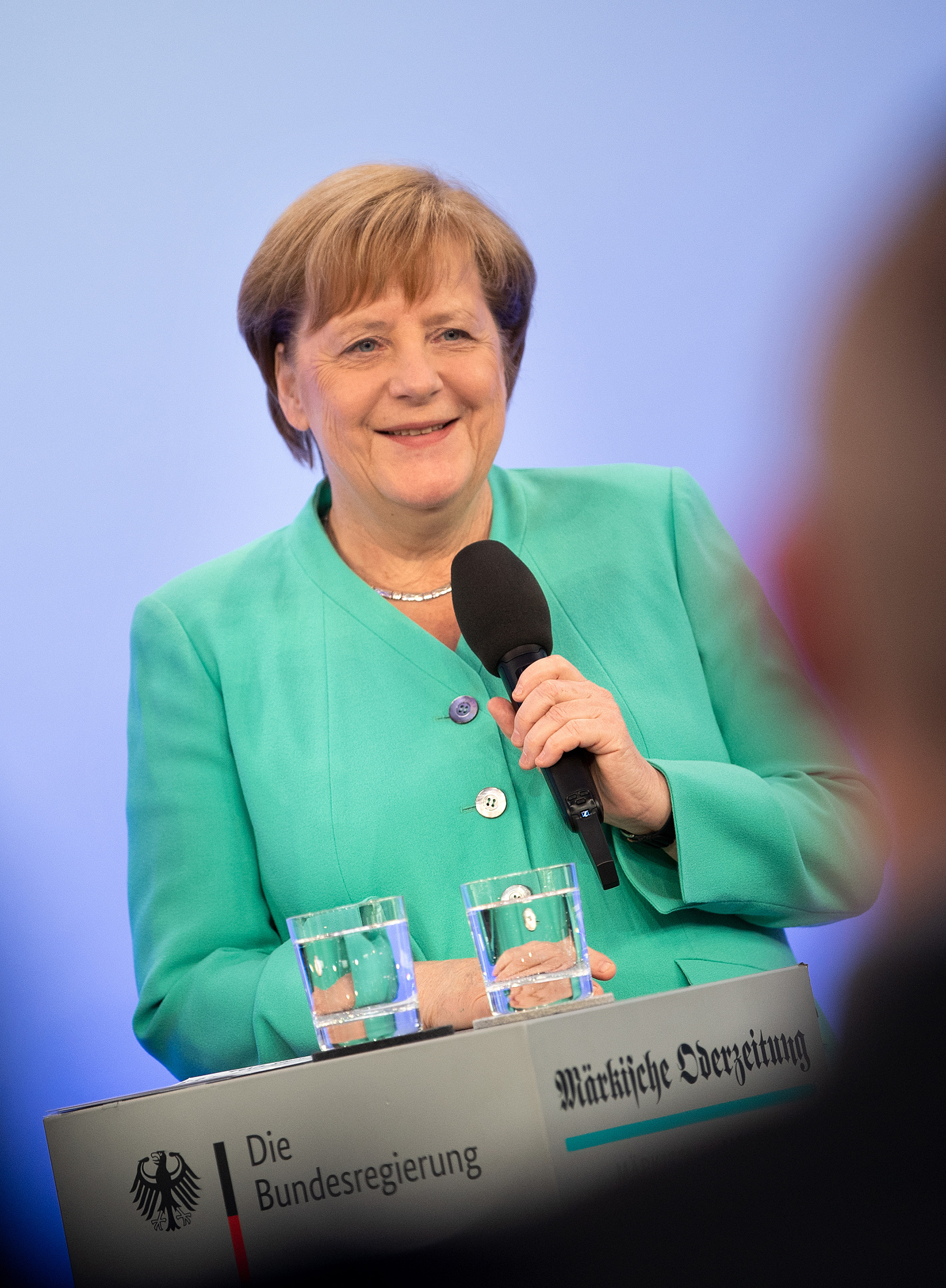 Chancellor Merkel gives speech at Harvard