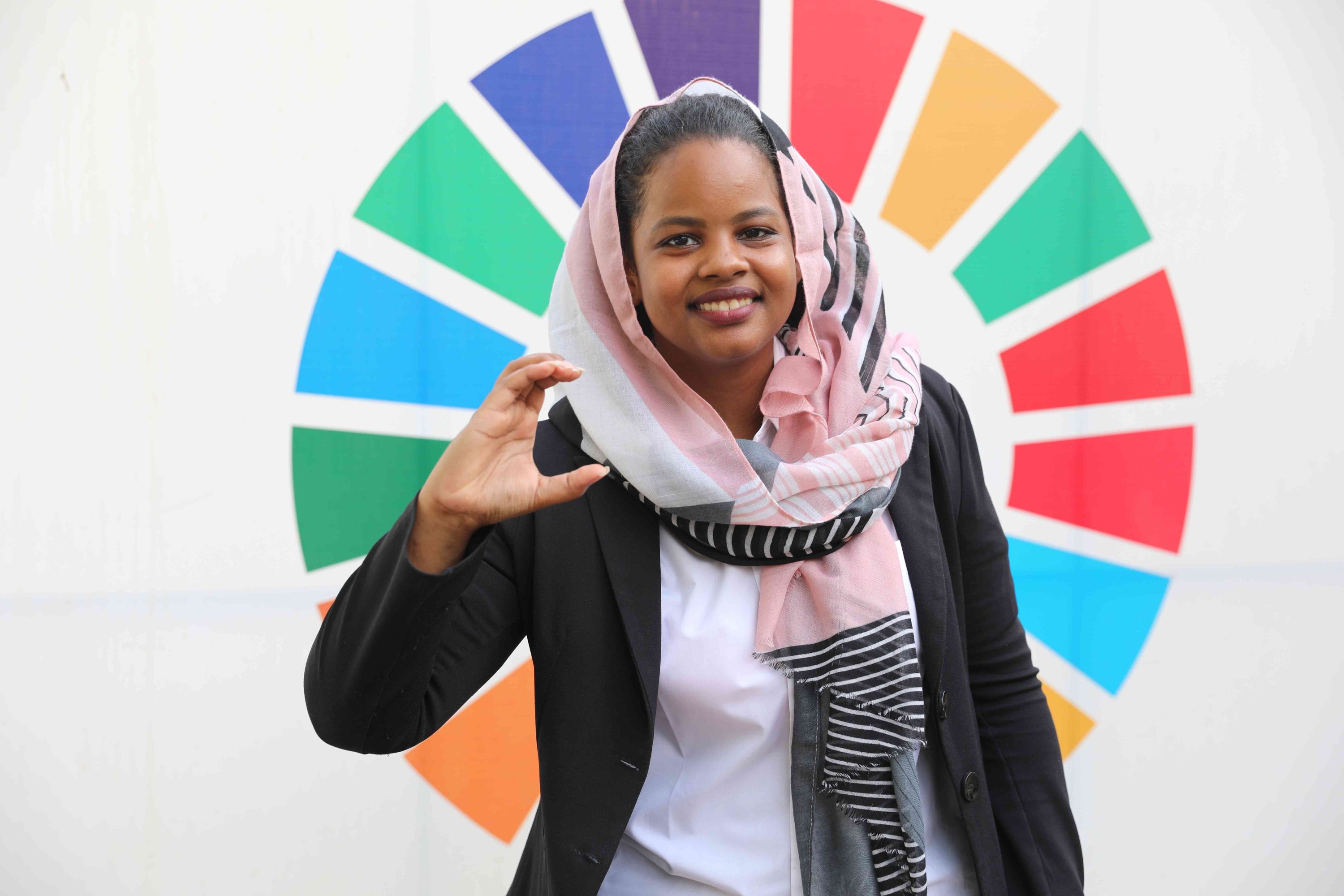 An activist in Sudan engaged in climate, peace and security