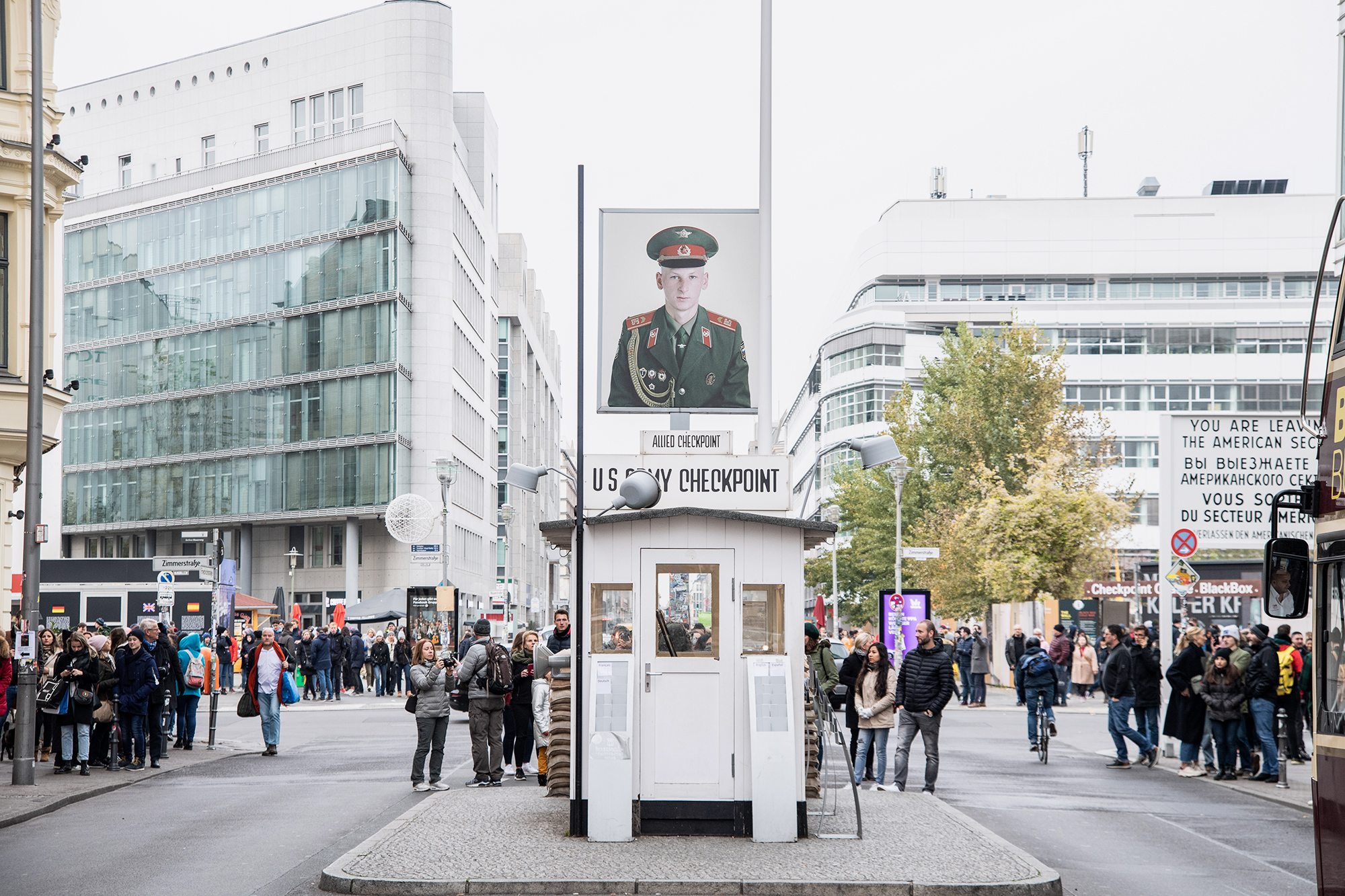 Nahaufnahme Checkpoint Charlie