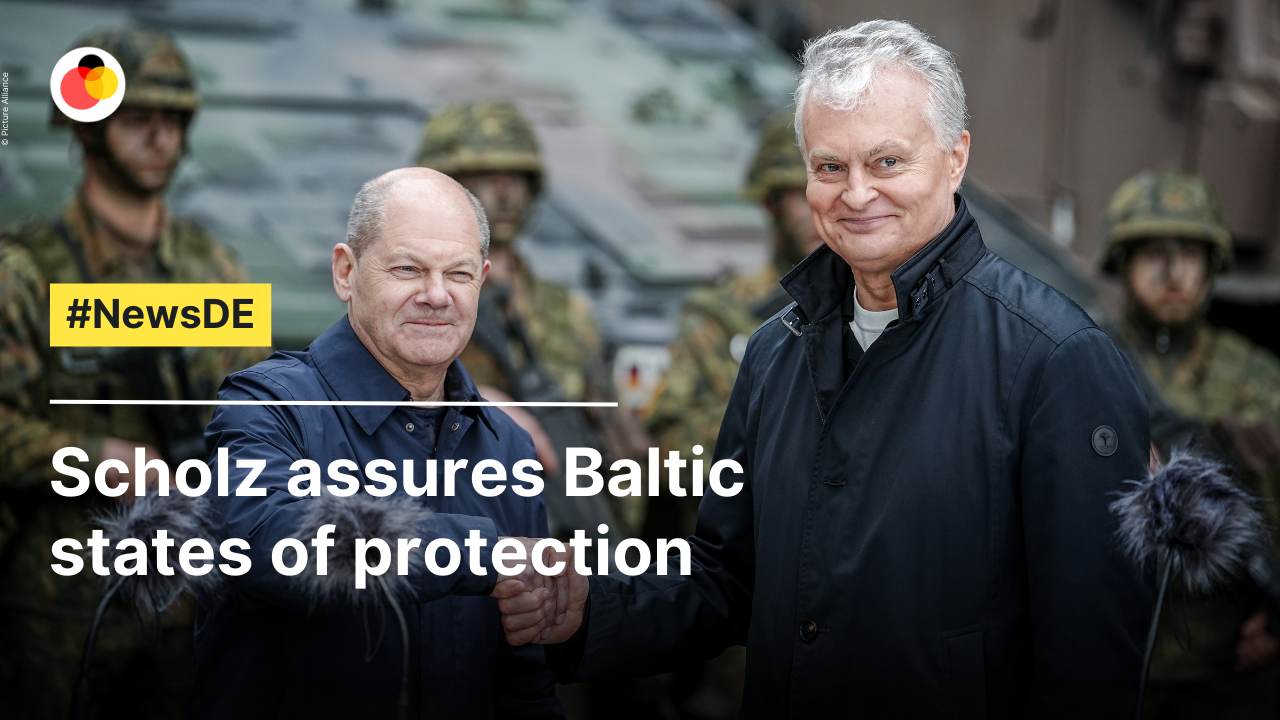 Scholz assures Baltic states of protection