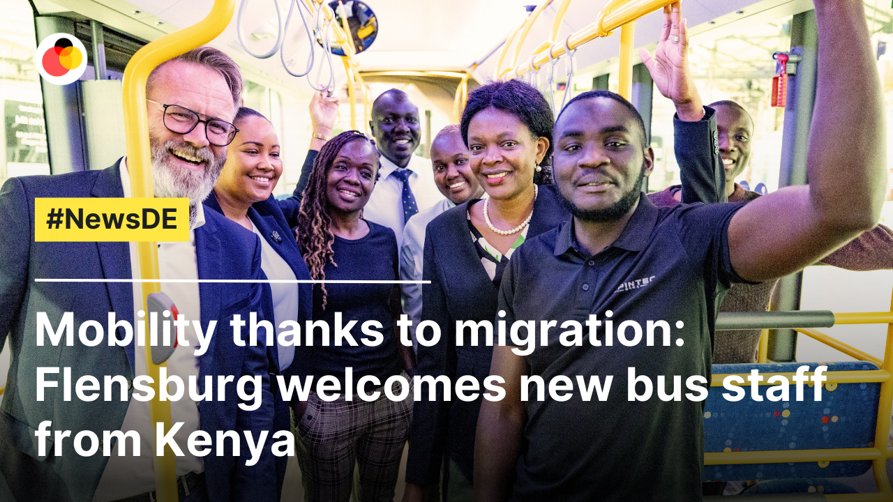 Mobility thanks to migration: Flensburg welcomes new bus staff from Kenya