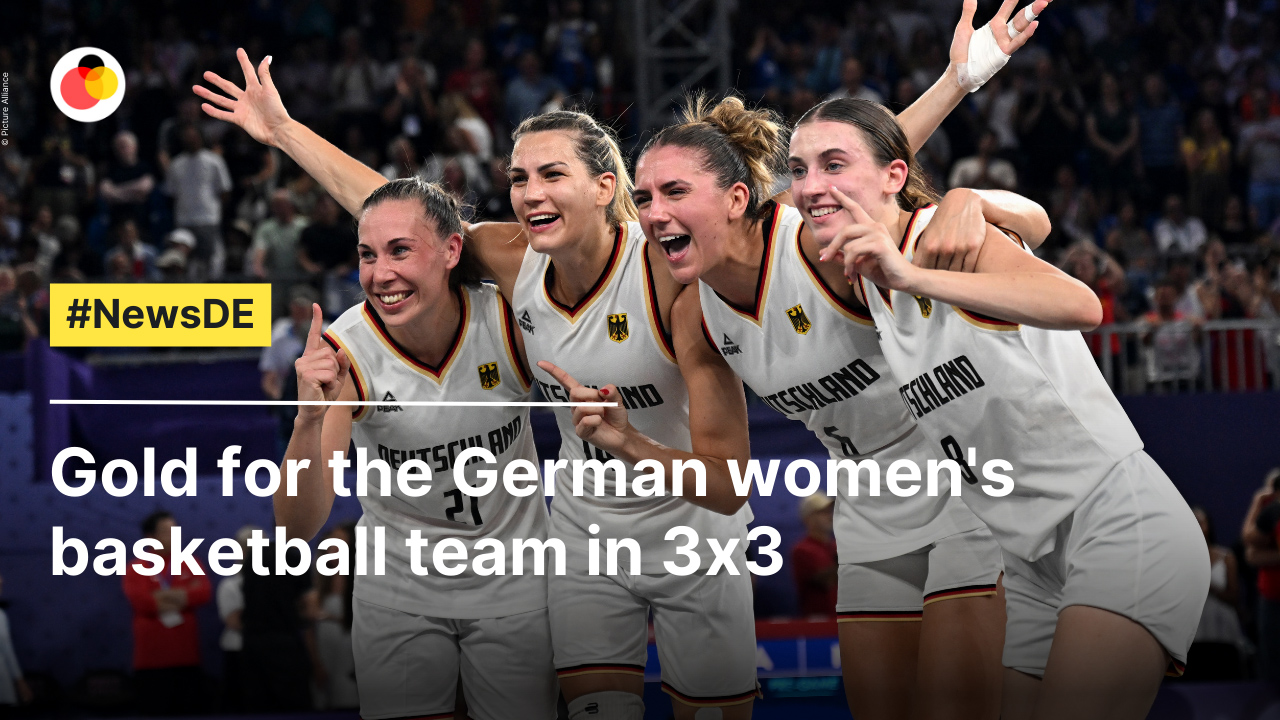 Gold for the German women's basketball team in 3x3