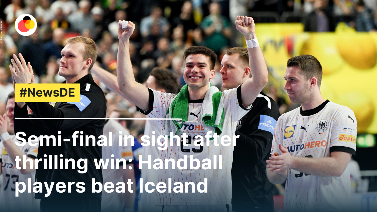 Semi-final in sight after thrilling win: Handball players beat Iceland