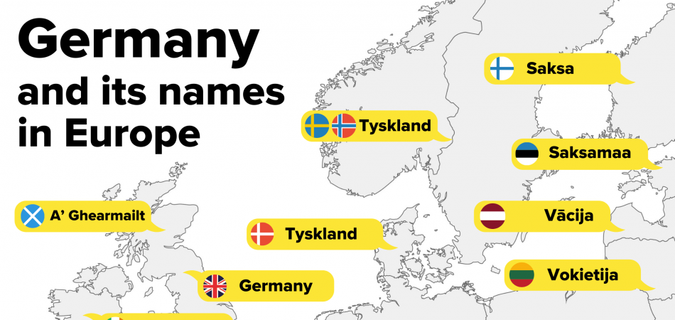 Germany and its names in Europe